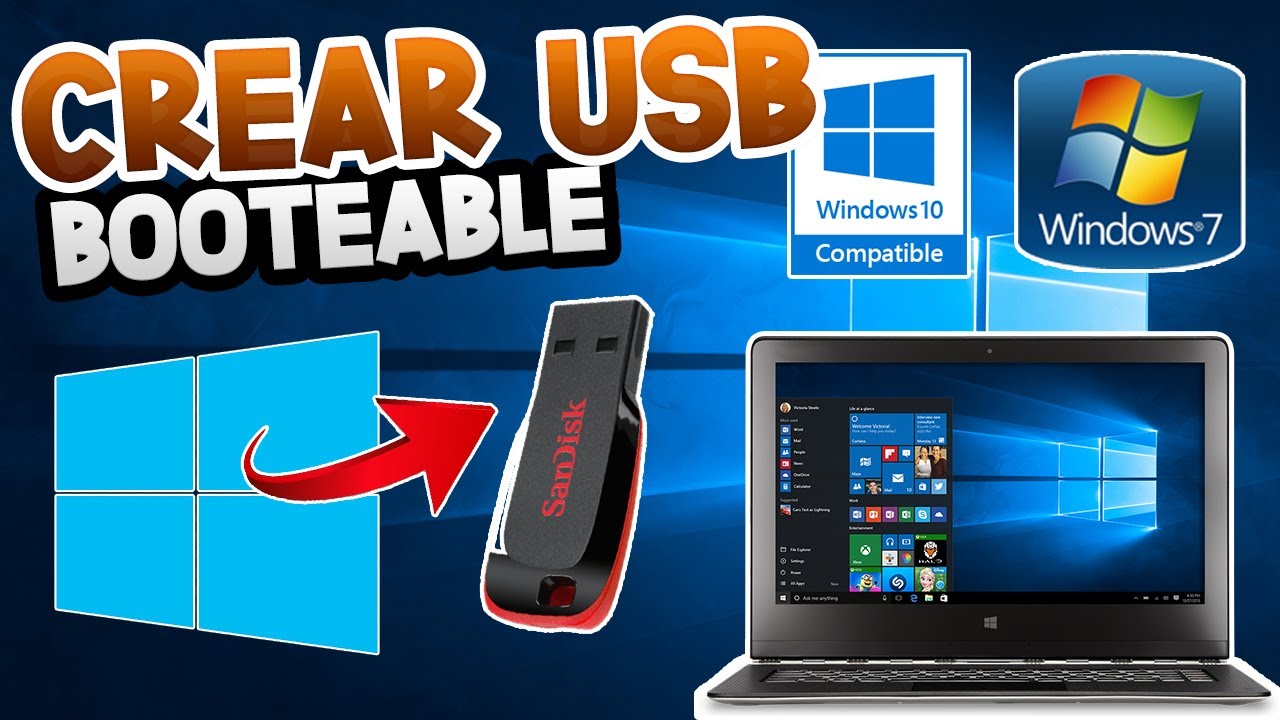 Como Crear Un Usb Booteable Windows 7 8 10 Actual En