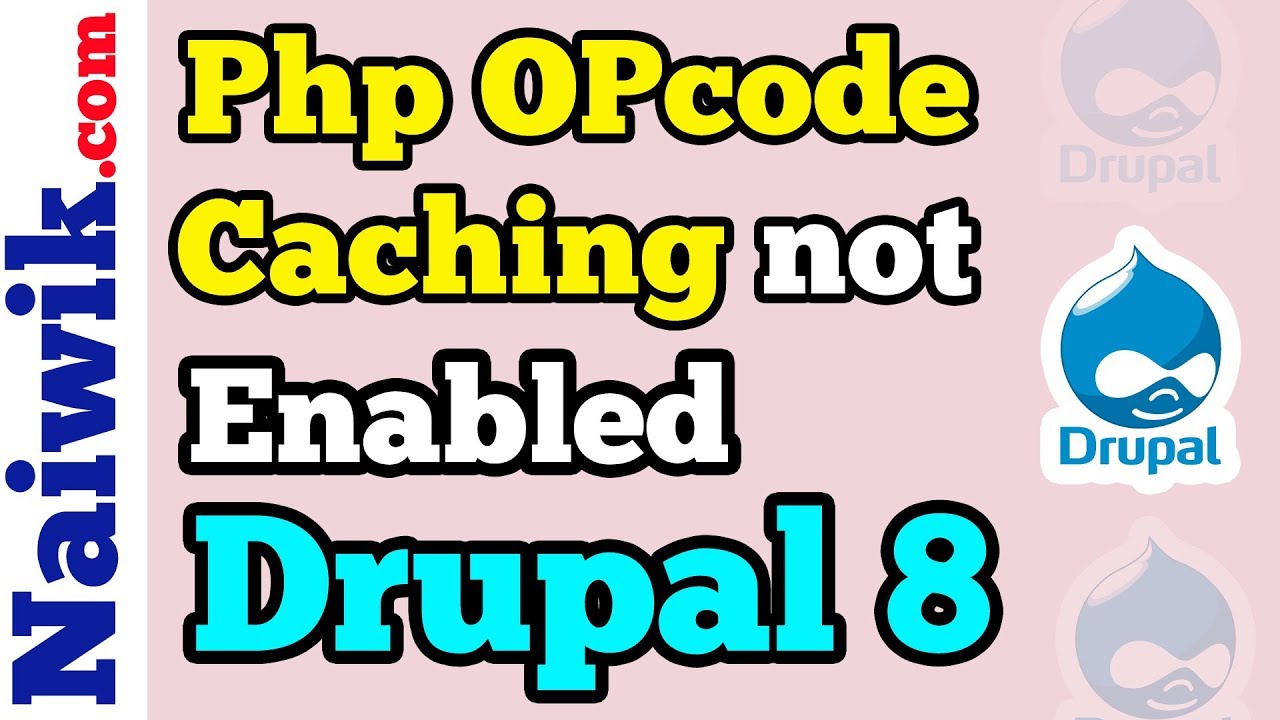 Drupal 8 Fix Php Opcode Caching Not Enabled Warning Message During