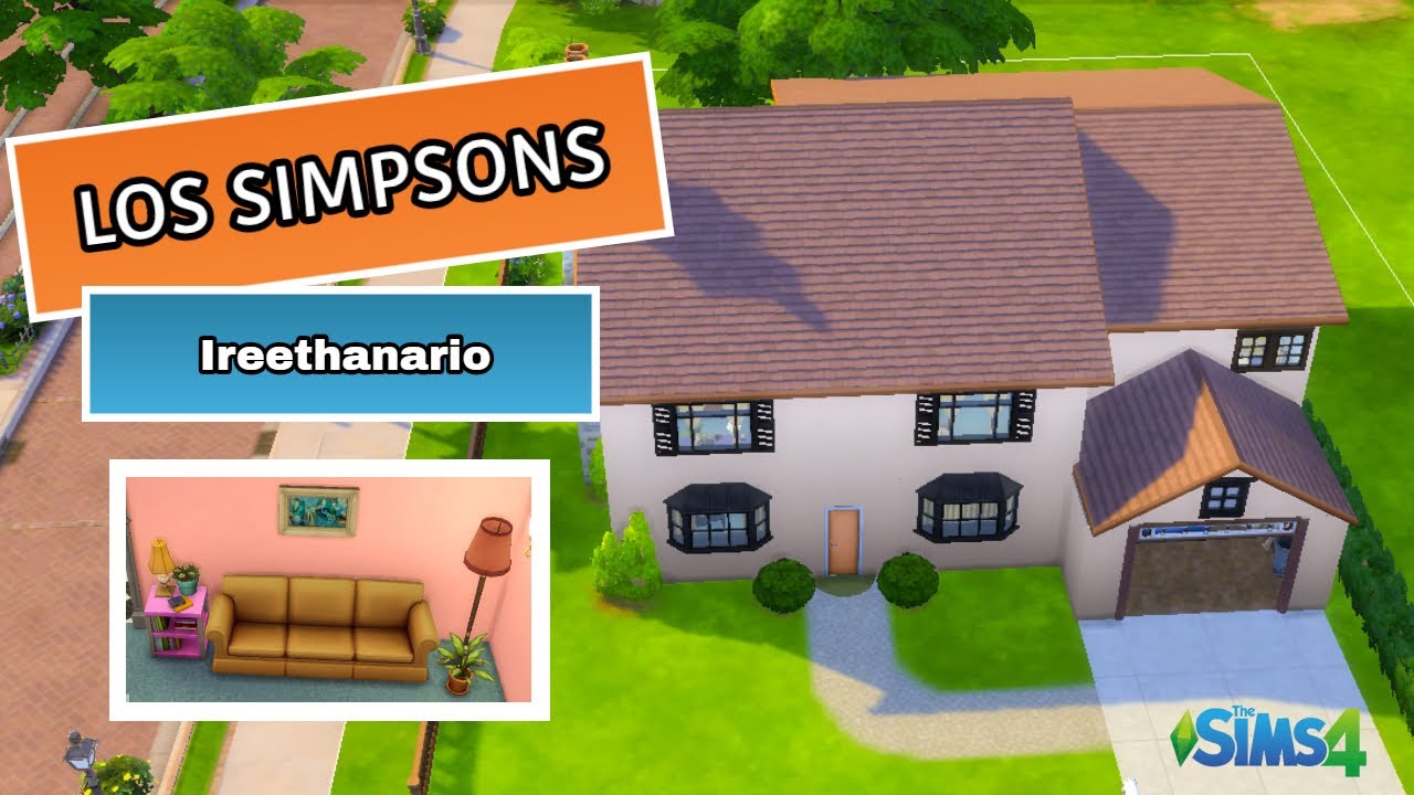CASA DE LOS SIMPSONS | Sims 4 Speed Build (No CC) - YouTube