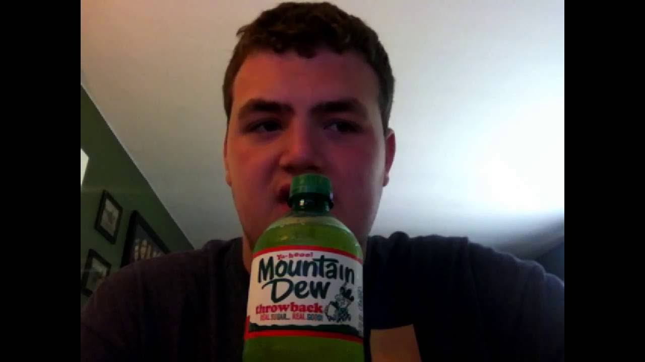 Mountain Dew Throwback 20 oz Bottle Review - YouTube