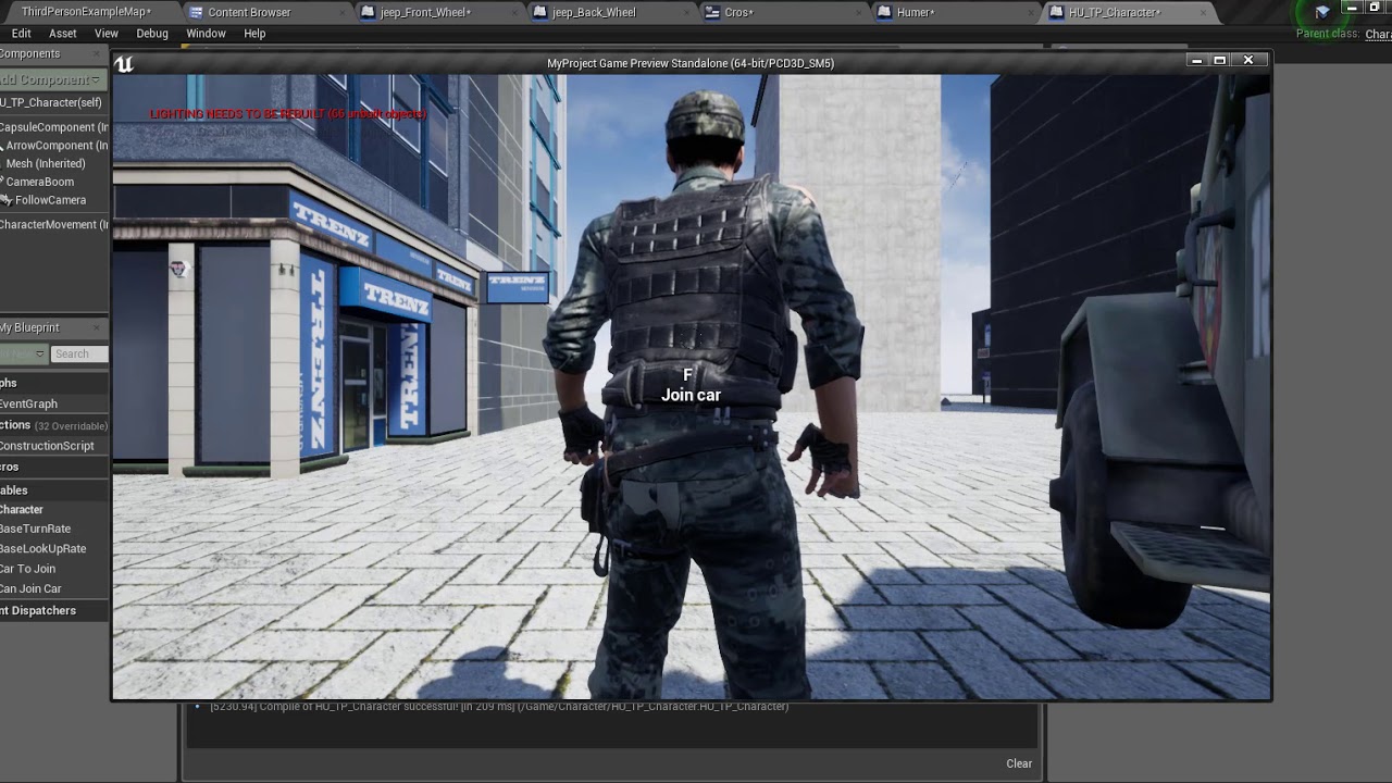 Unreal 4 Vehicle test Game - YouTube
