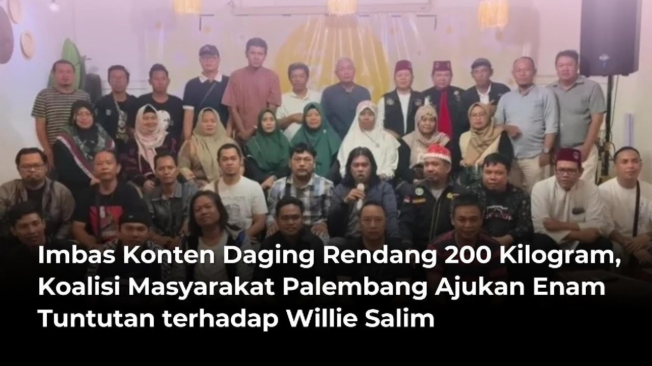 Imbas Konten Daging Rendang 200 Kg, Koalisi Masyarakat Palembang Ajukan ...