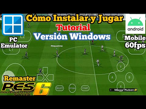 Cómo Jugar PES 6 REMASTER Original Season ANDROID Gameplay 60fps Instalar Patch Winlator Emulador PC