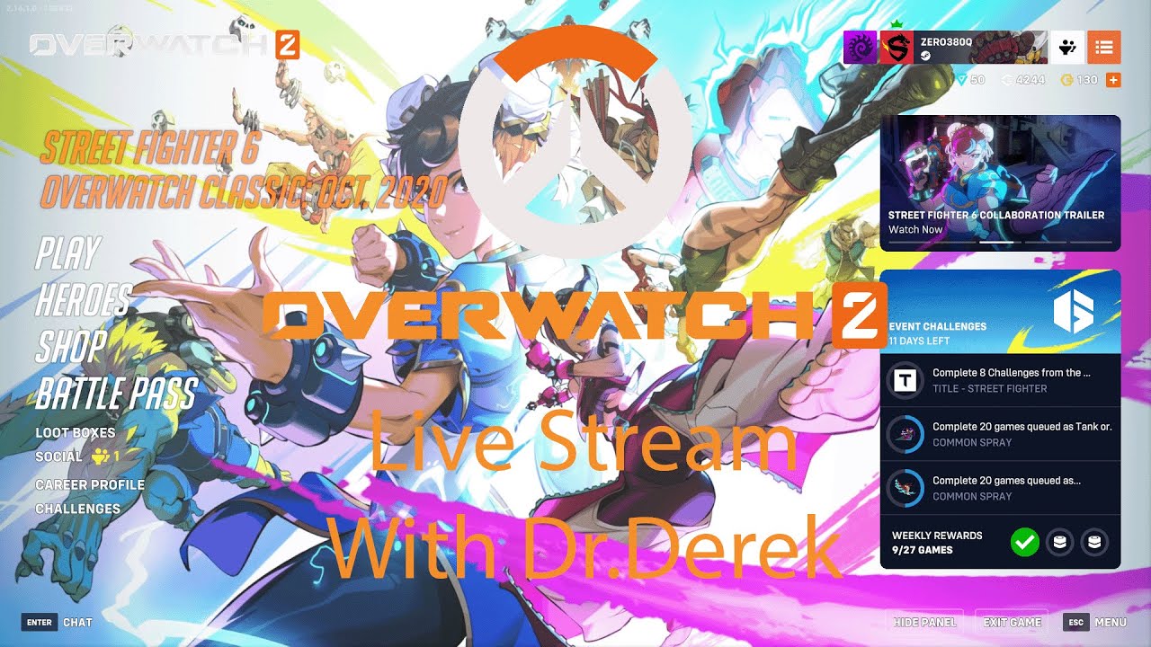 Overwatch 2 stadium live stream with Dr.Derek - YouTube