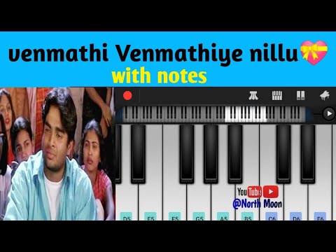 venmathi Venmathiye nillu keyboard cover with notes | movies:minnale ...