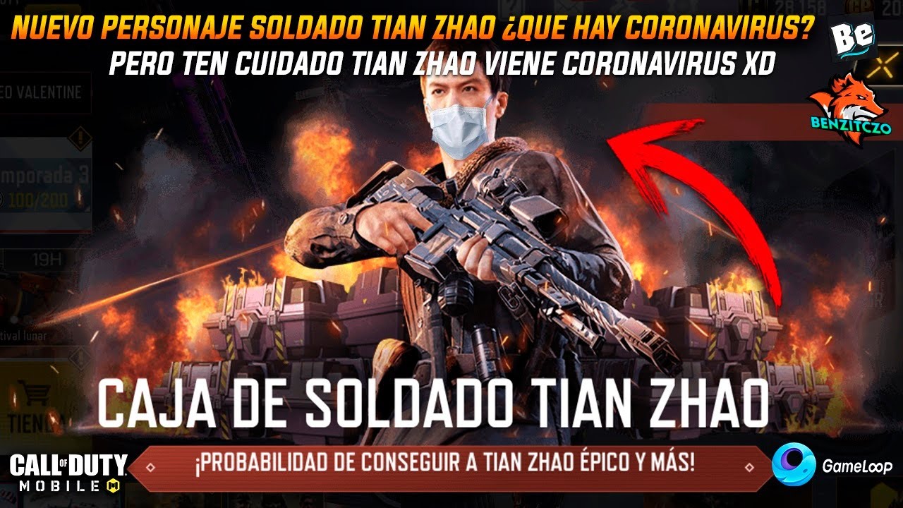 NUEVO PERSONAJE SOLDADO TIAN ZHAO ¿HAY CORONAVIRUS 😷 XD? | Call Of Duty ...