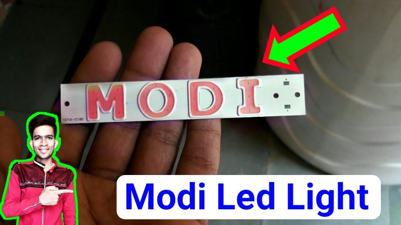 Modi Led Light Unboxing & Review in hindi - YouTube