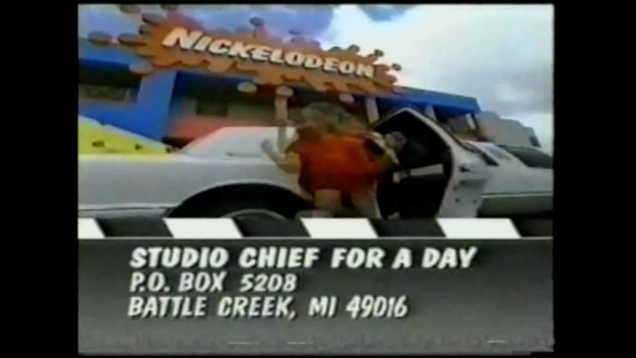 Nickelodeon Studios Chief For a Day Sweepstakes Commercial- 1993 - YouTube