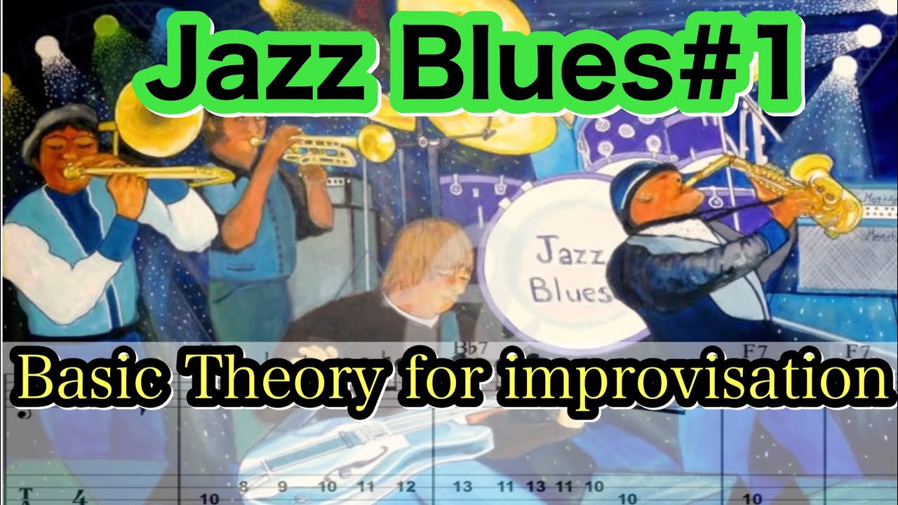 【Jazz Guitar Lesson】Jazz Blues#1 How to Start improvisation for Basic ...