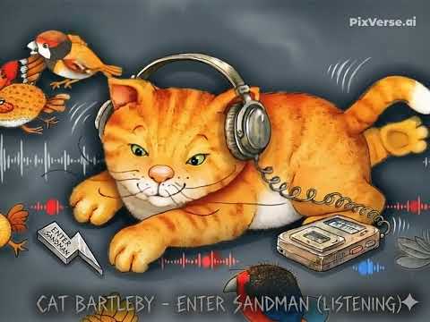 Cat Bartleby - Enter Sandman #catbartleby #entersandman #metallica #memes #music #theblackalbum 