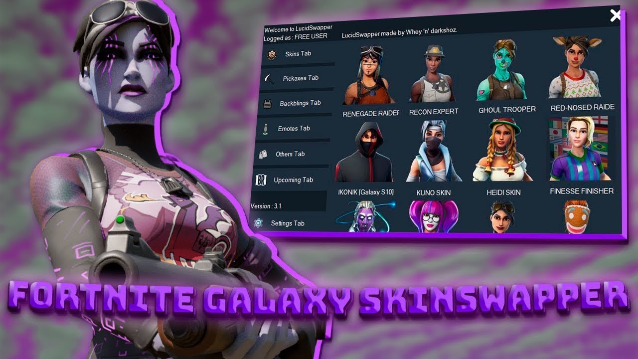 HOW TO GET SKELETON SKIN AND ALL SKINS WITH GALAXY SWAPPER FULL ...