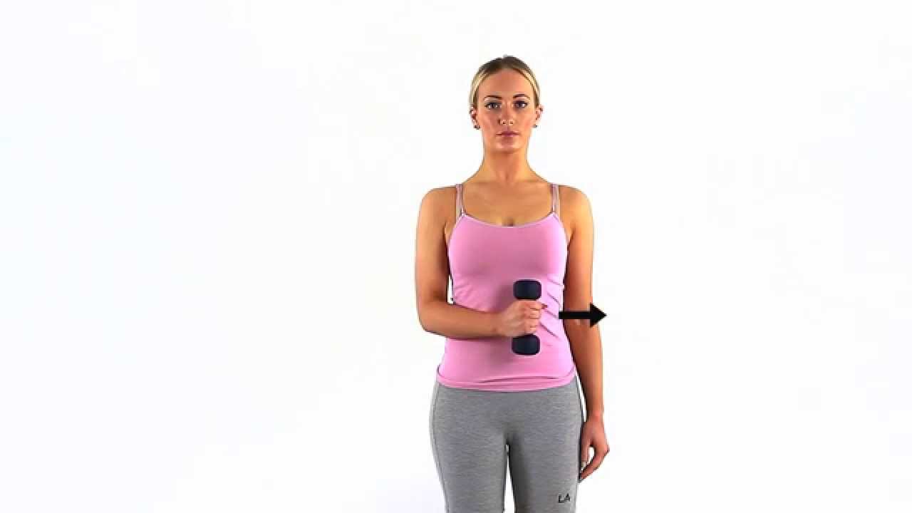Supraspinatus strength exercise - YouTube