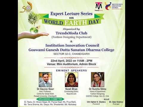 Expert Lecture Series on World Earth Day - YouTube