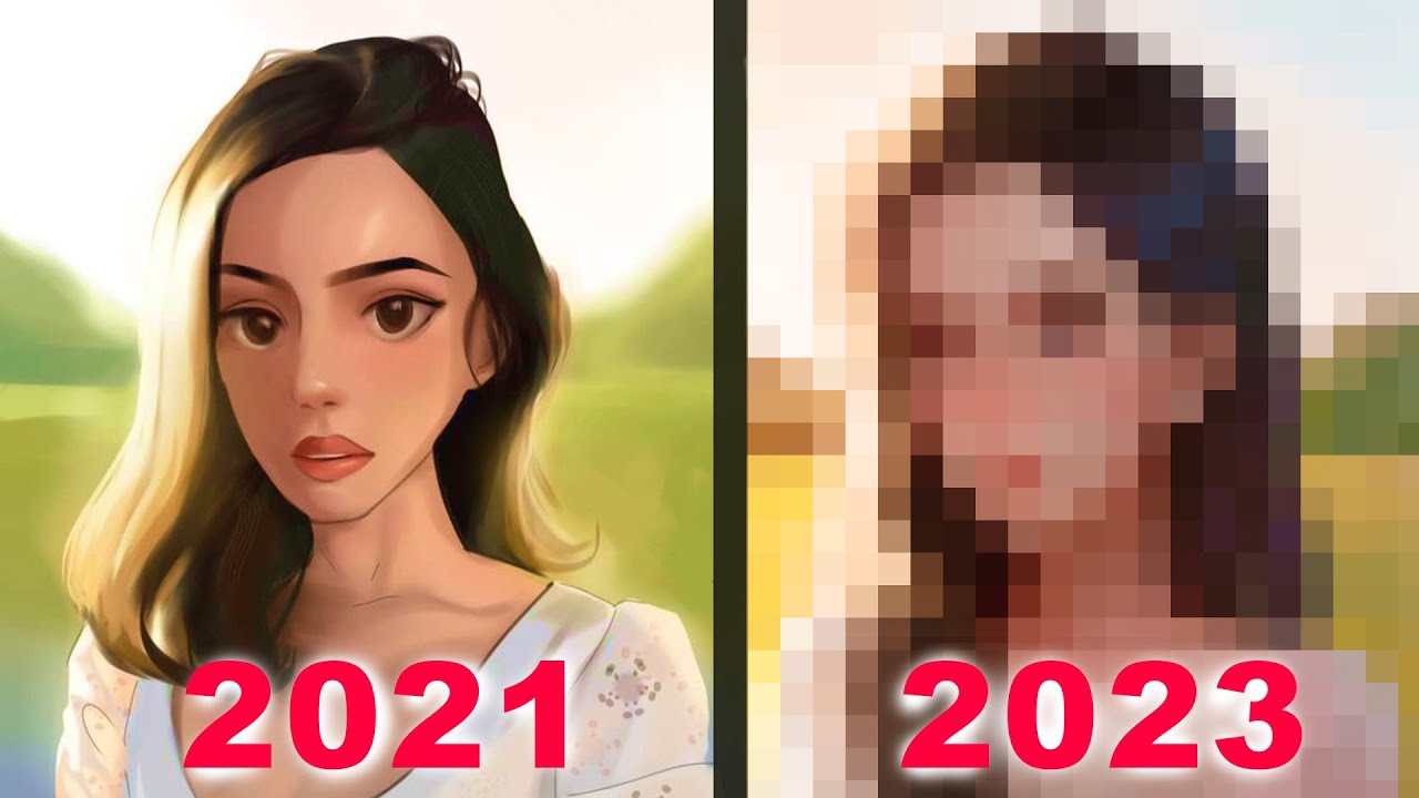 REDRAWING MY OWN ART AFTER 2 YEARS - YouTube