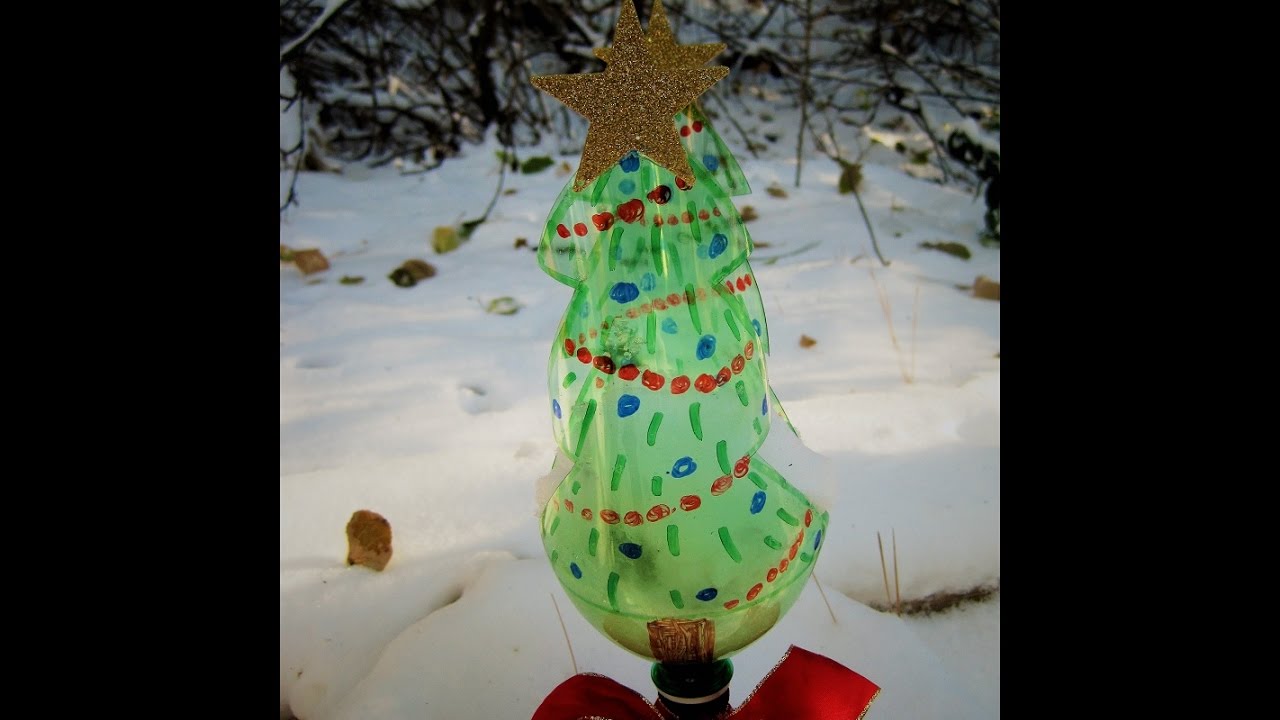 Recycled Soda Bottle Christmas Tree ~ Featuring Miriam Joy - YouTube