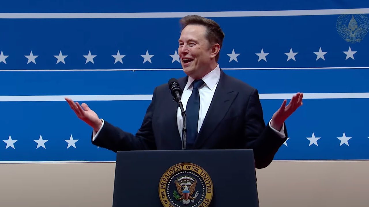 Elon Musk talks at the Presidential Parade | Donald J. Trump - YouTube