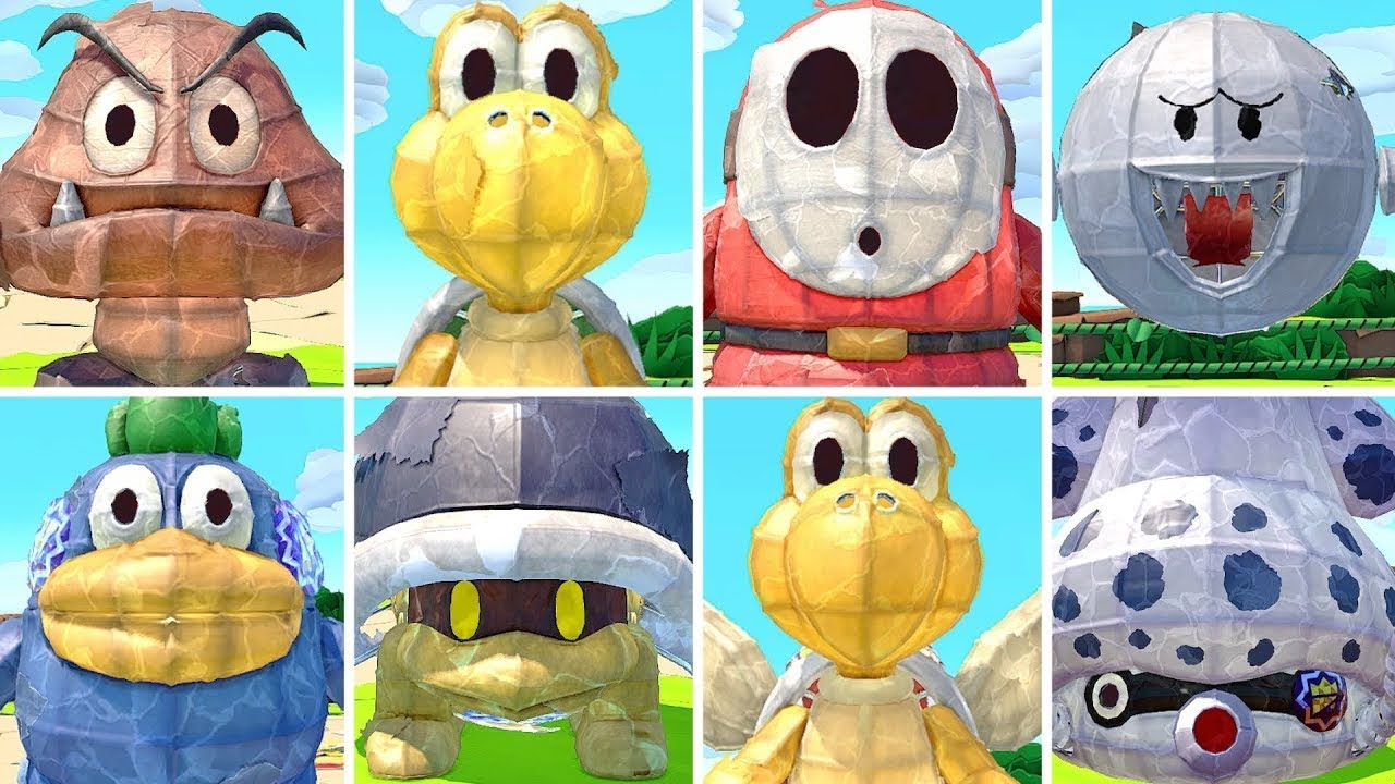 Paper Mario The Origami King Walkthrough Part 30: Paper Macho Boss Rush ...