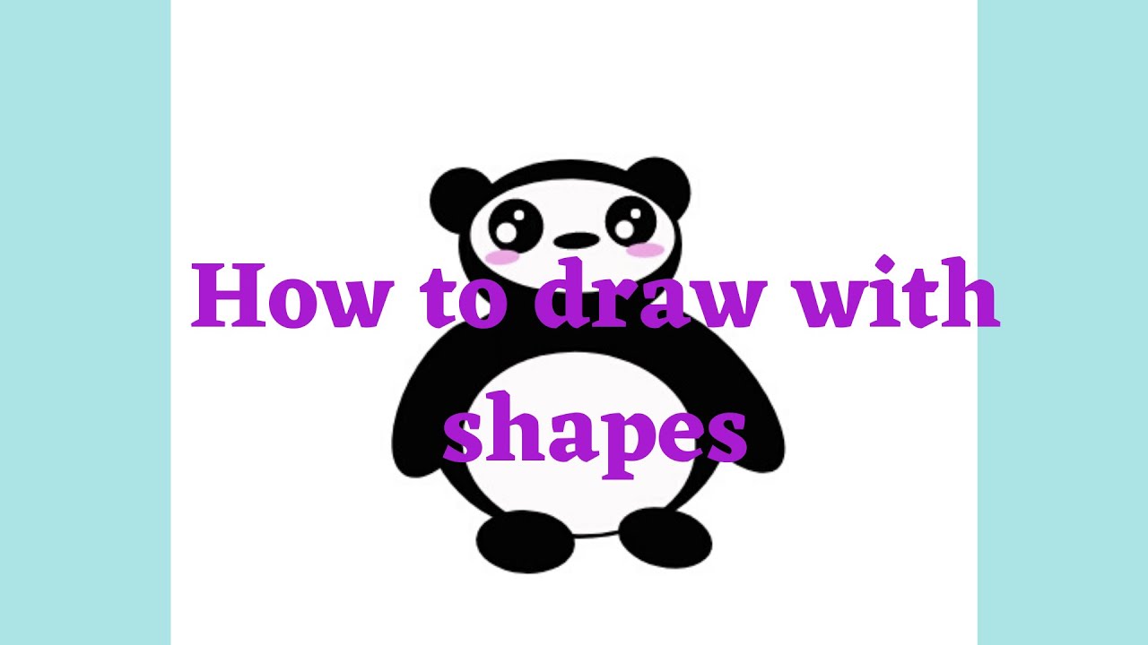 How to draw using shapes/ vector drawing - YouTube