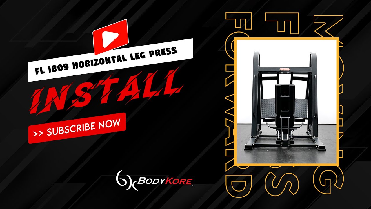 F1809 Horizontal Swing Leg Press Installation - YouTube