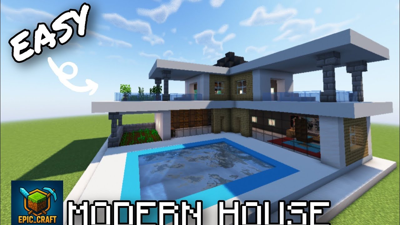 MINECRAFT MODERN HOUSE | With Interior | EPIC_CRAFT - YouTube