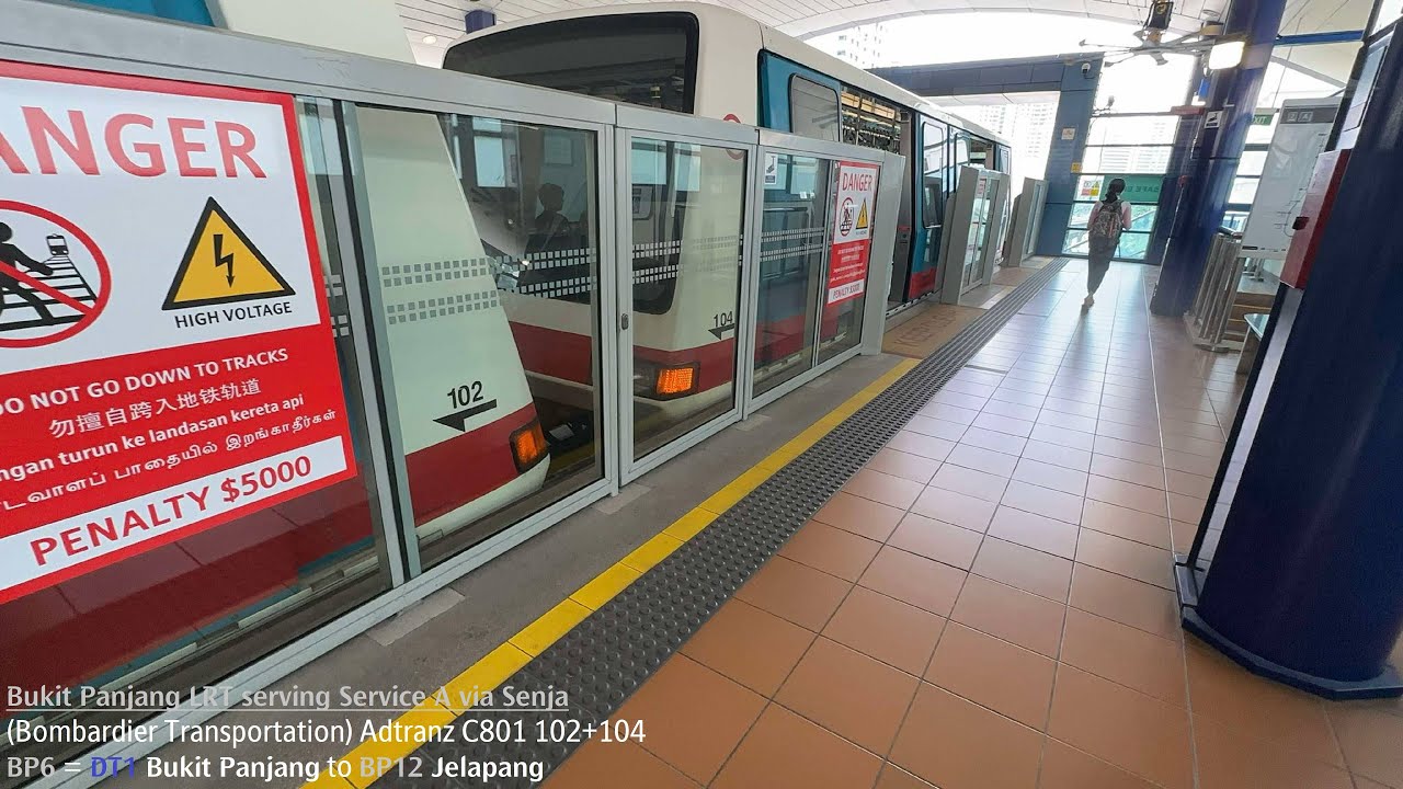 ⁴ᴷ [Phasing out era] SMRT Trains, BPLRT Train Ride [Bt Panjang → ...