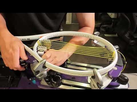 Wilson Shift 99 Stringing - tennis racket stringing - YouTube