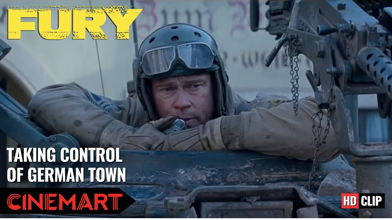 FURY (2014) | Taking control of German Town - YouTube