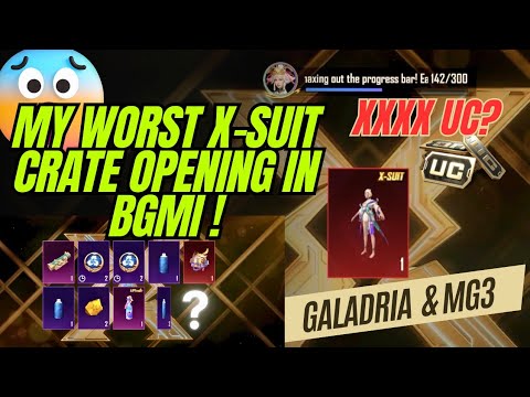 NEW X-SUIT WORST LUCK CRATE OPENING IN BGMI 😥 BGMI PUBG MOBILE - YouTube