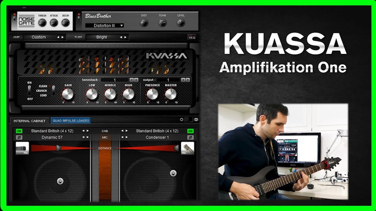 Kuassa Amplifikation One - VST plugin review and tone test - YouTube