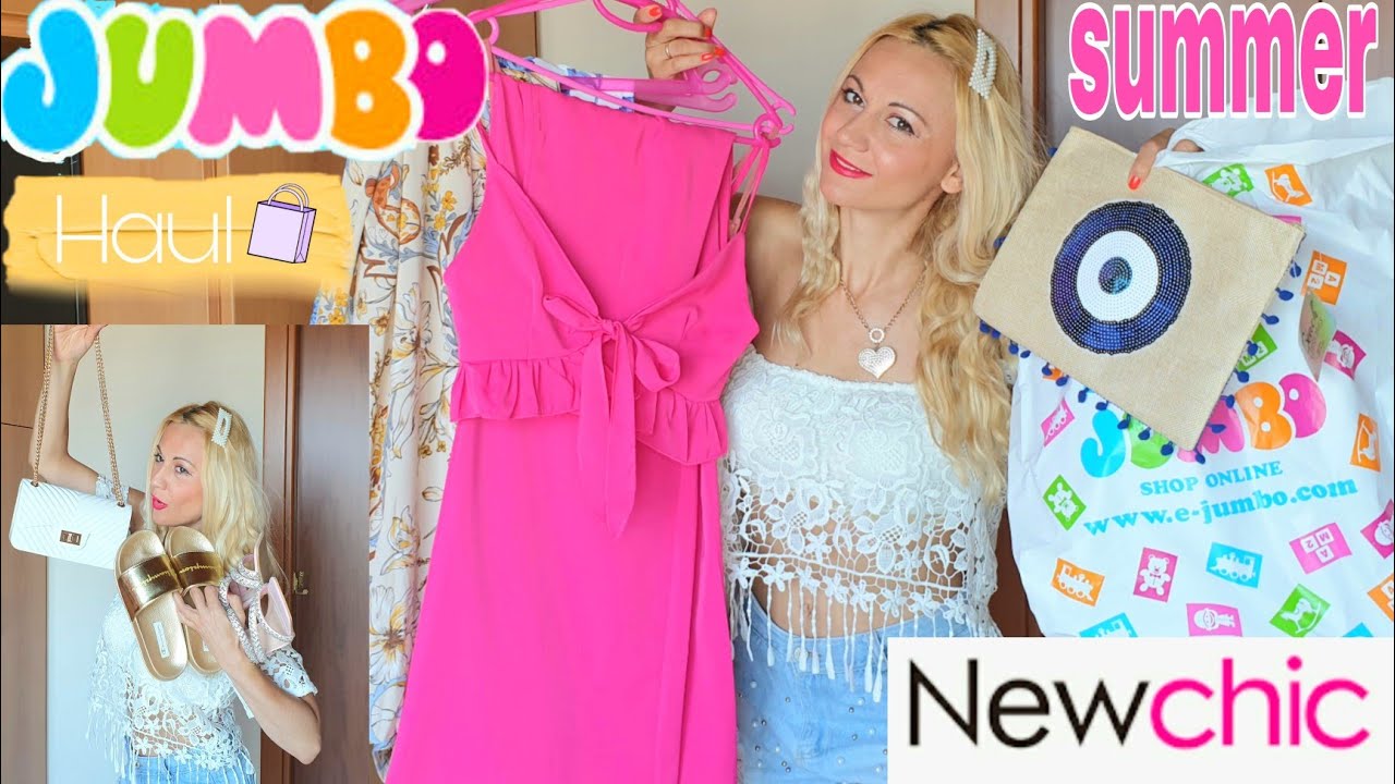 JUMBO HAUL | NEWCHIC | TRY ON SUMMER HAUL | ΡΟΥΧΑ, ΠΑΠΟΥΤΣΙΑ, ΜΑΓΙΟ ...