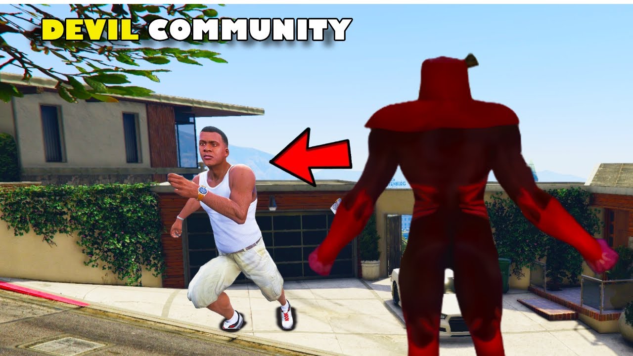 Devil Community Monsters Kill Lamar In Front Of Franklin in GTA V MOD ...