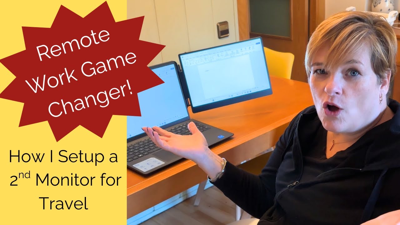 Laptop + Portable Monitor Setup | Dual Screen on the Go - YouTube