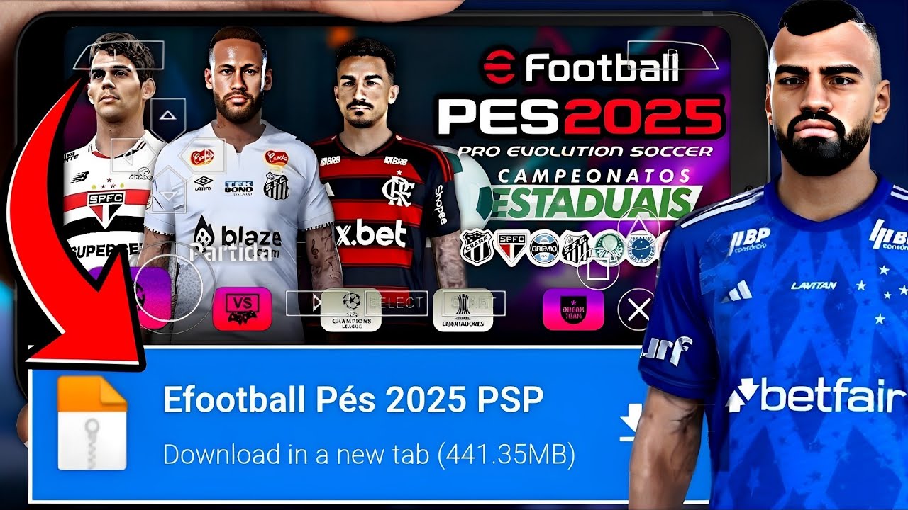 NOVO! eFOOTBALL PÉS PSP MARÇO 2025 DOWNLOAD MEDIA FIRE DIRETO ...