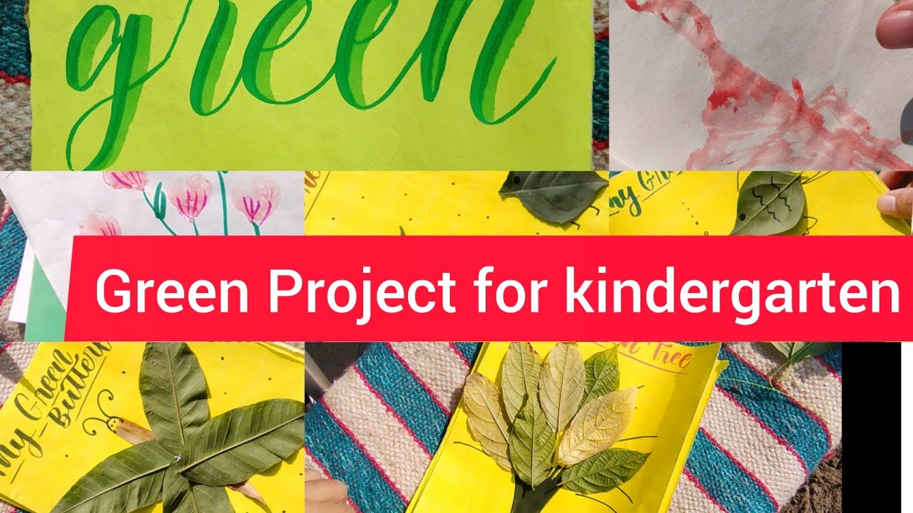 green project for kids/activities based on nature/kindergarten ...