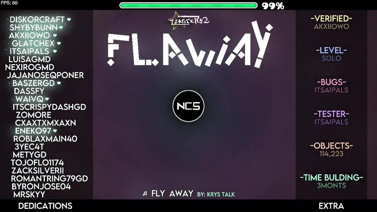 Geometry Dash 幾何衝刺: Flaway By IzagixRs2 (Daily Level) (2 coins) (60fps ...