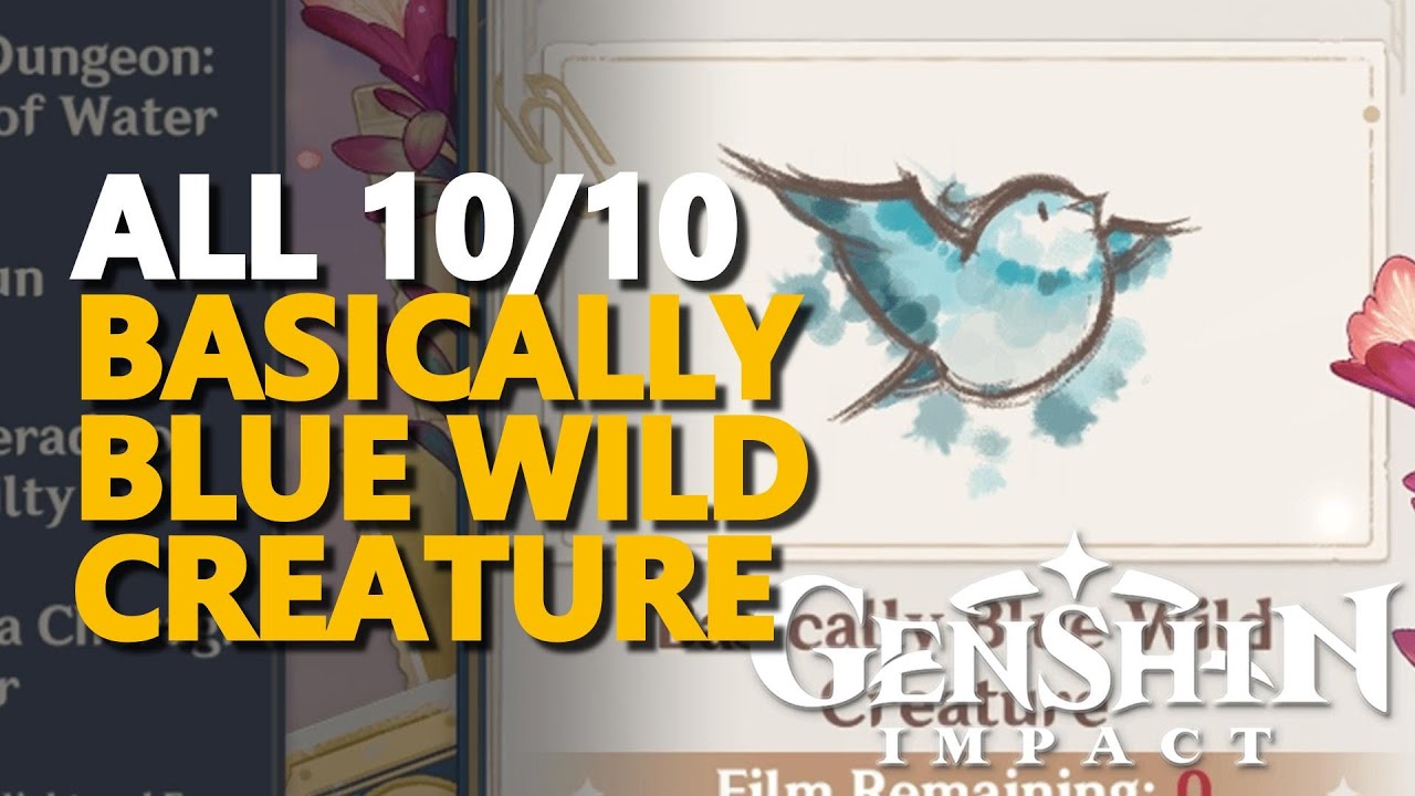 Basically Blue Wild Creature Genshin Impact - YouTube