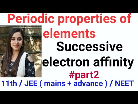Successive Electron affinity concept in easiest way II periodic ...