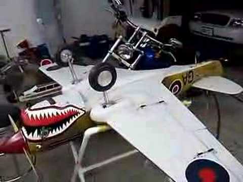skyshark P-40 retracts - YouTube