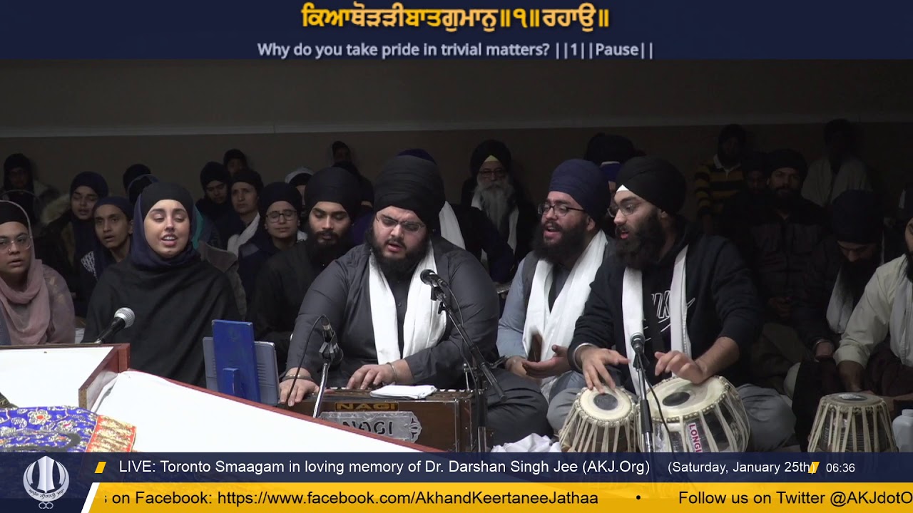 004 Toronto Jan 2020 Aasaa Dee Vaar Keertan - Bhai Triman Singh Jee ...