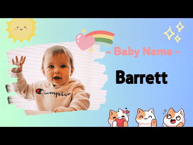 Meaning Of Name Barrett