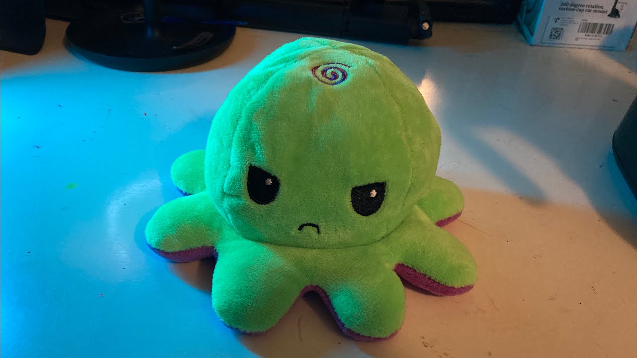 Cute and cuddly Octopus plush! Reversable! - YouTube