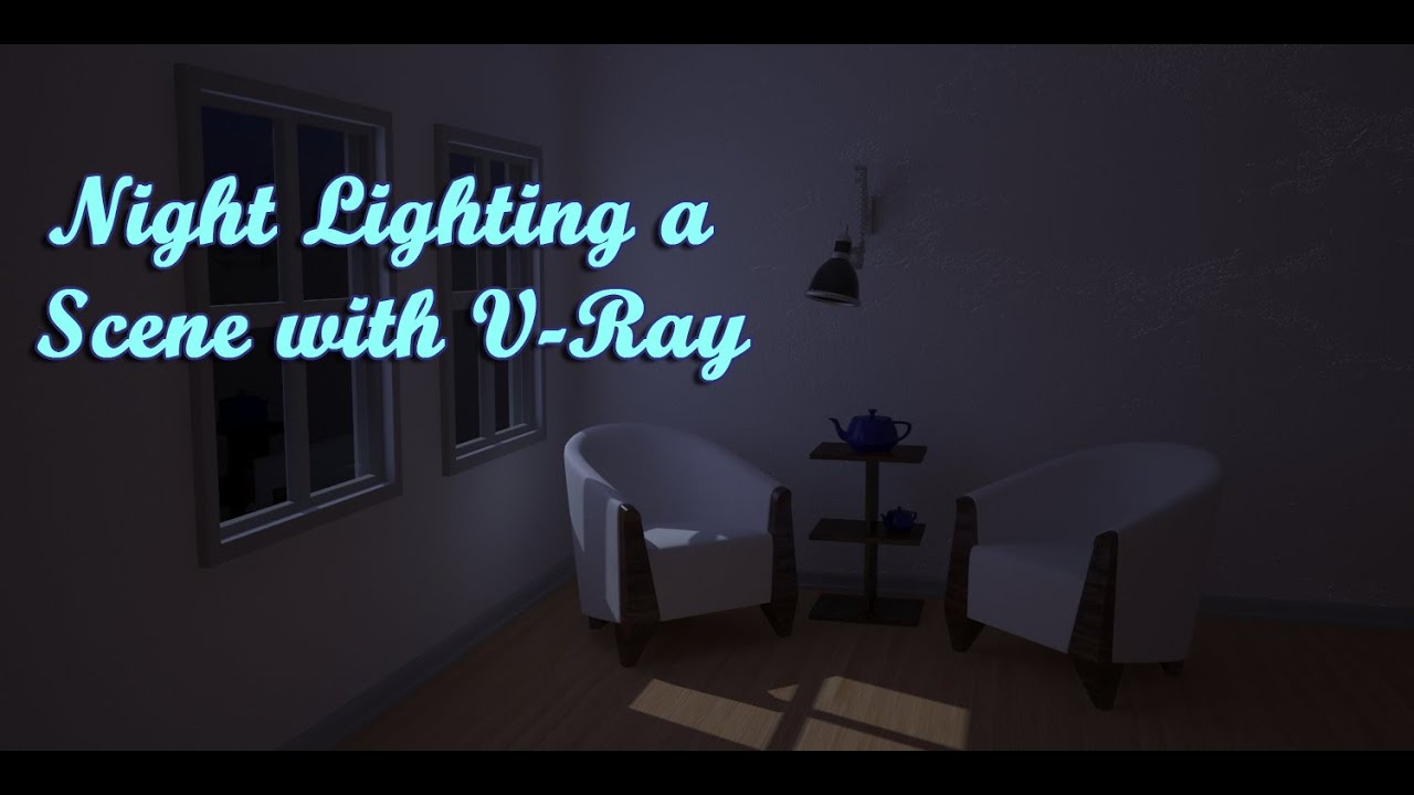 Interior Night Lighting with V-Ray - YouTube