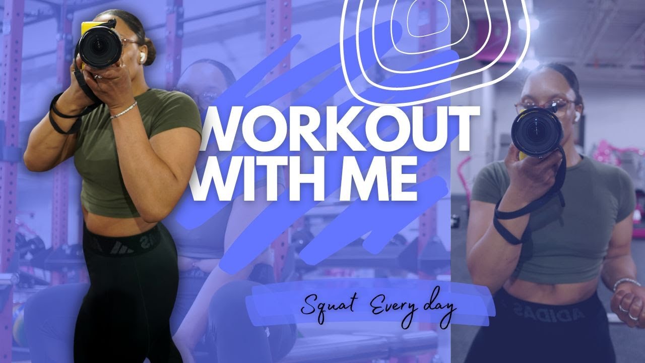 WORKOUT WITH ME: SQUATS AND UPPER BODY TRAINING FOR STRENGTH - YouTube