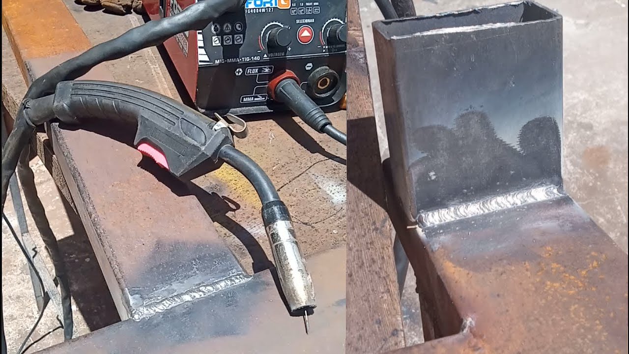MIG SEM GÁS. Como soldar com mig sem gas , e ter um bom acabamento no ...