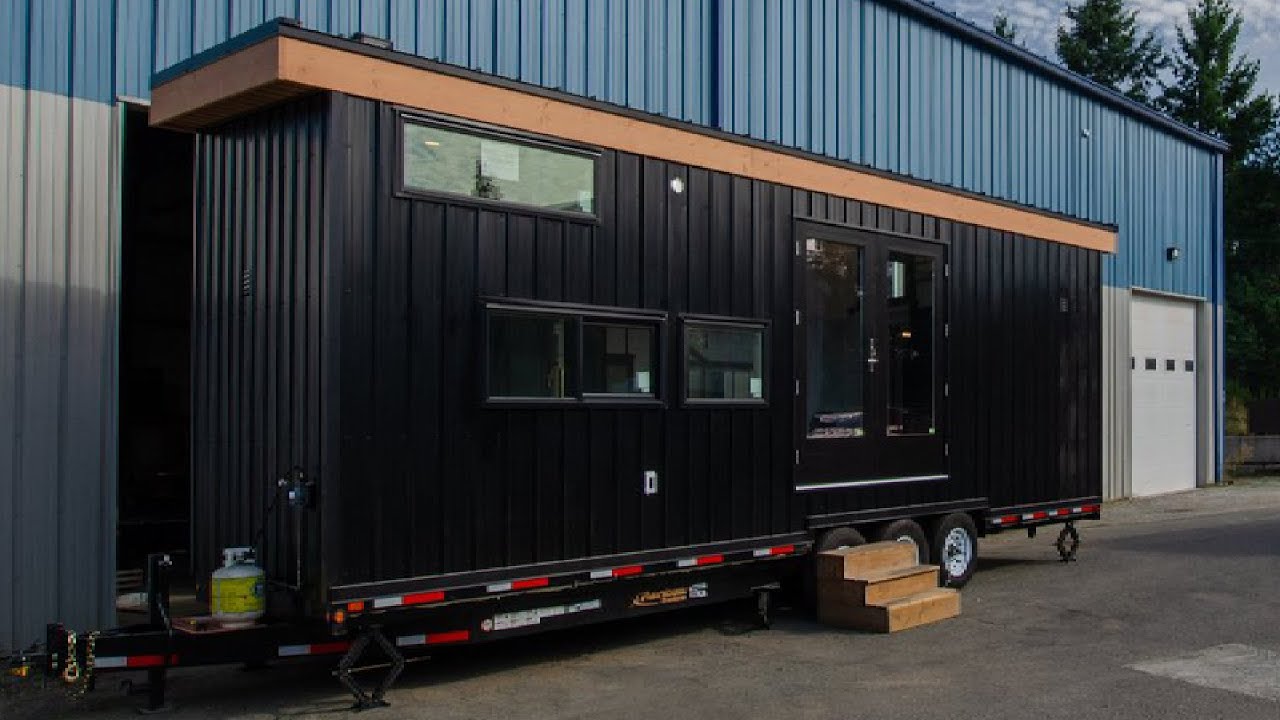 Absolutely Gorgeous Black Raven Tiny House by Rewild Homes - YouTube