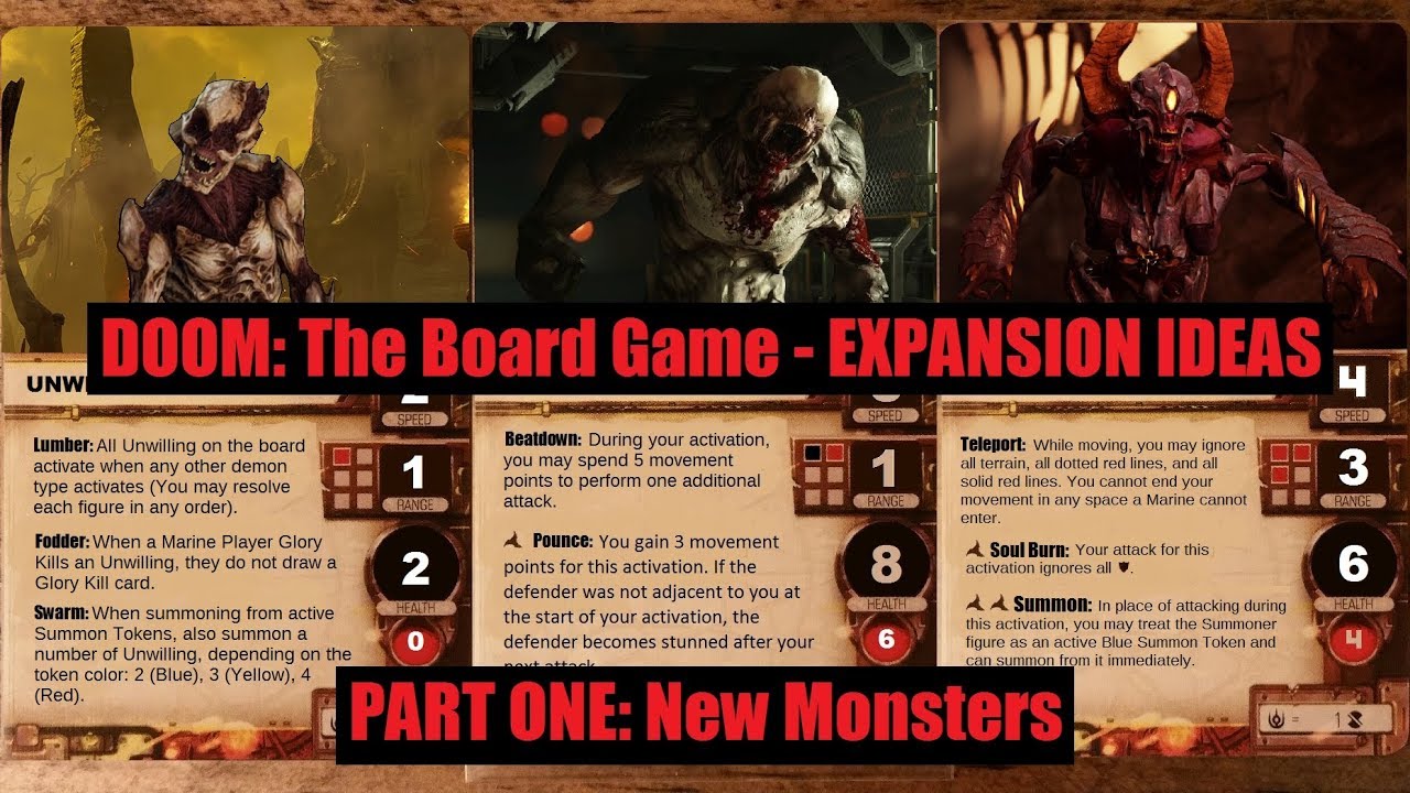 DOOM: The Board Game - EXPANSION IDEAS (Part 1: New Monsters) - YouTube