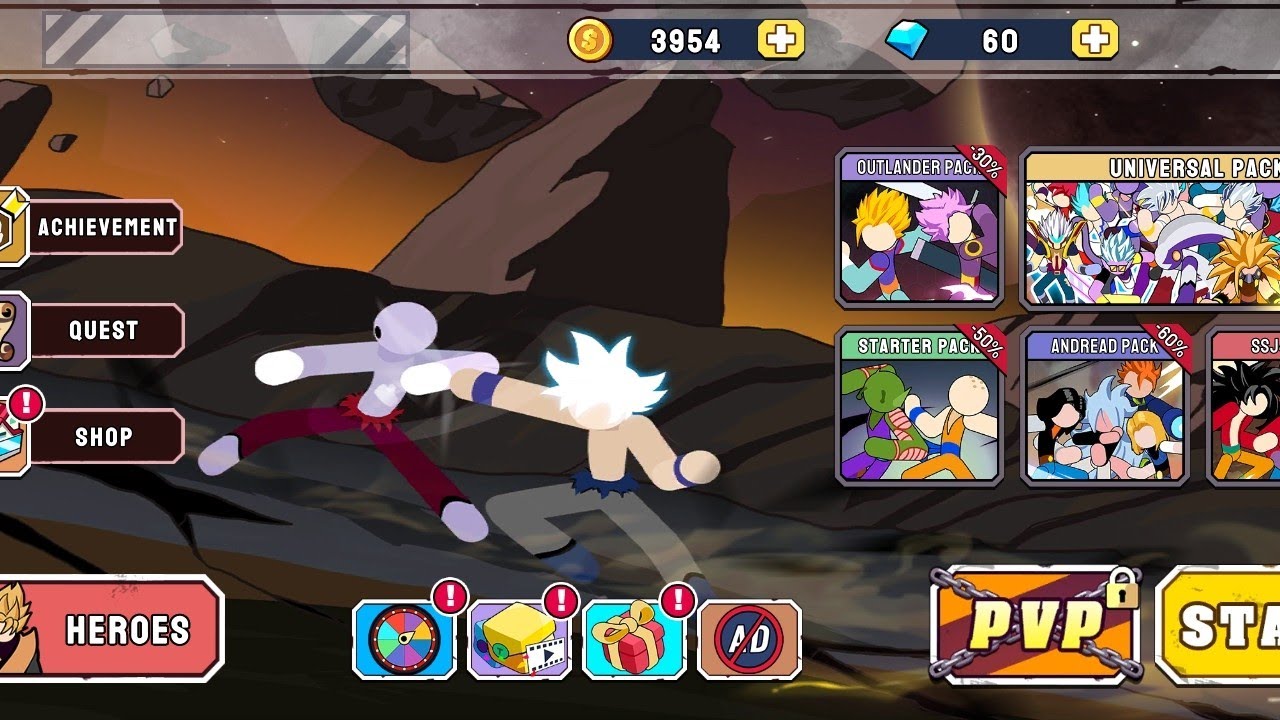 I Became Z Warriors Looks Like Dragon Ball z Stick man Warriors Game ...