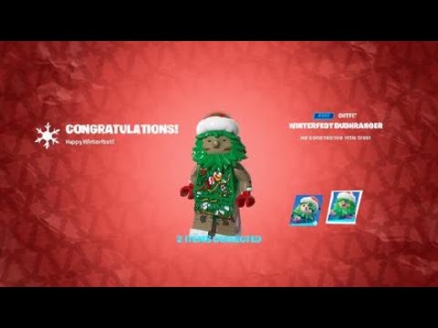 FREE FORTNITE WINTERFEST BUSHRANGER!!!! - YouTube