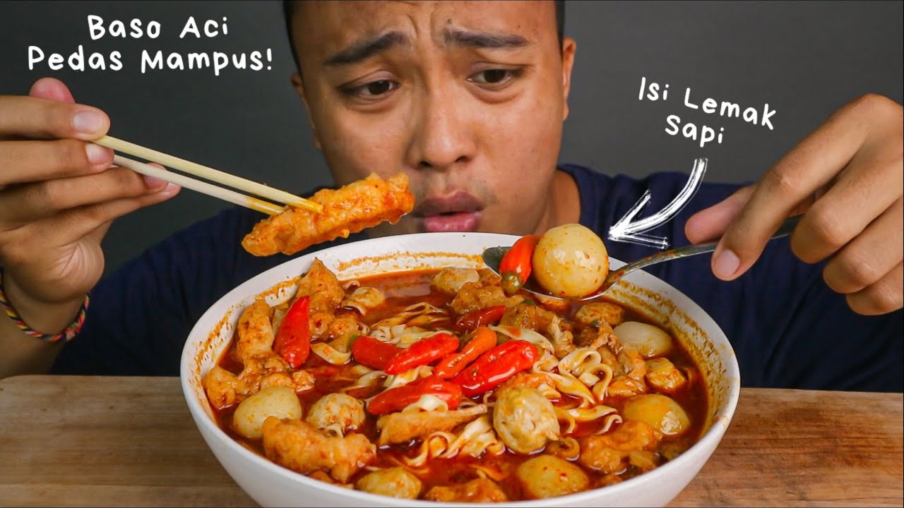 Parah Abis Asmr Mukbang Baso Aci Kuah Pedas Mukbang Pedas Terbaru