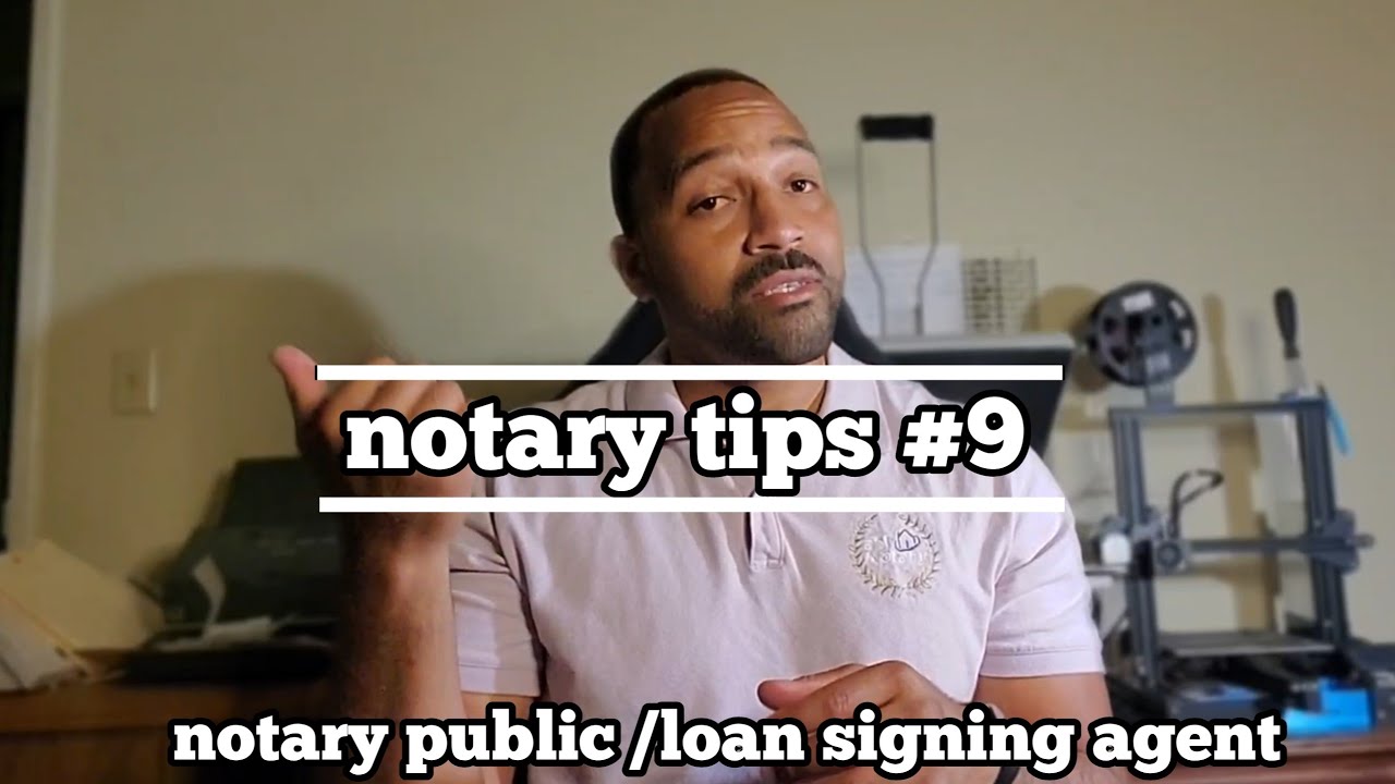notary tips - YouTube